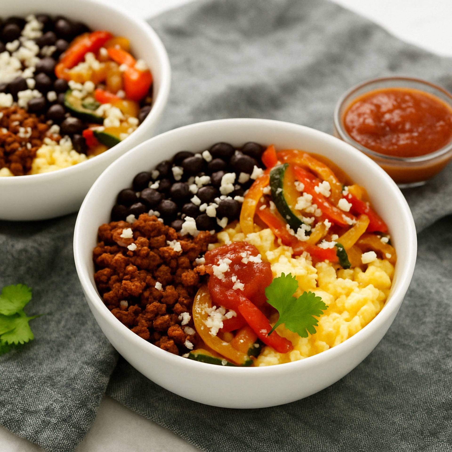Beyond "Beef" Chipotle Breakfast Burrito Bowls - Cultivate Kitchen Co