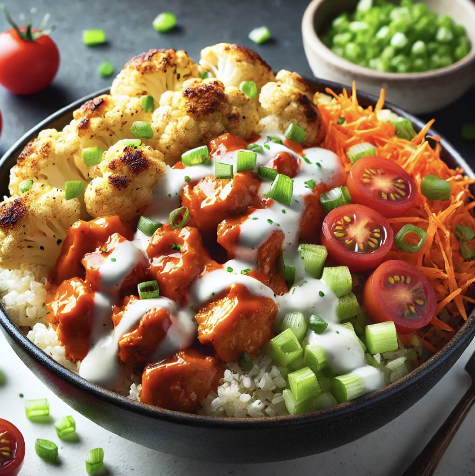 Dairy Free Plant Based Buffalo Daring "Chik'n" and Rice Bowls ...